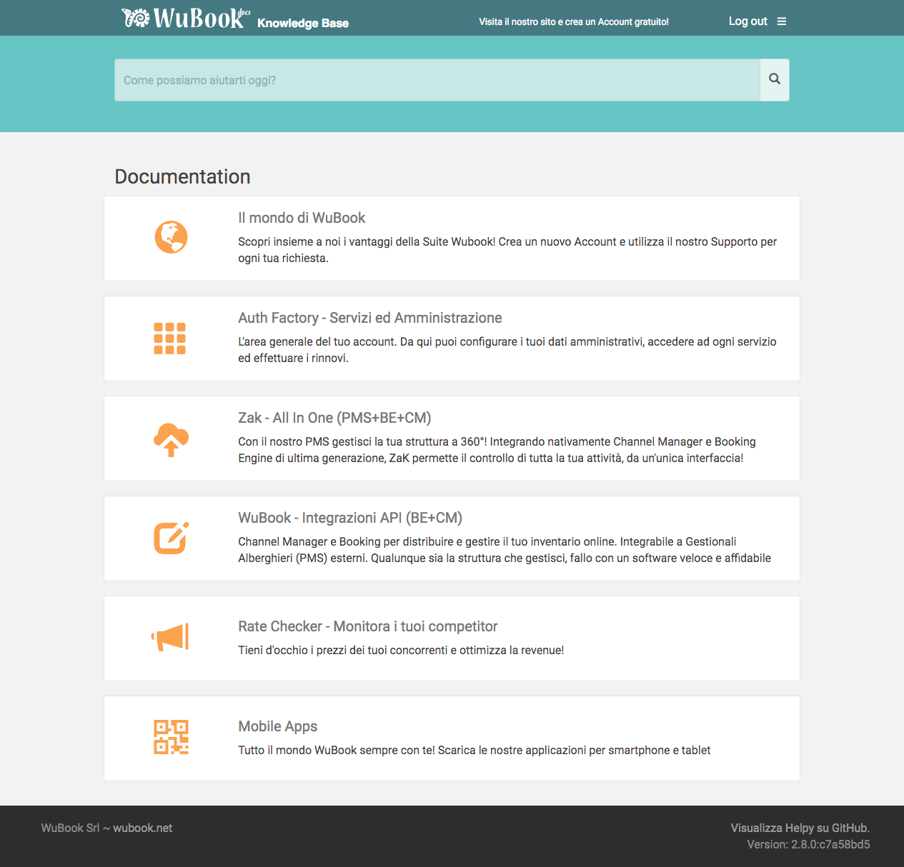 WuBook Knowledge Base: la documentazione online di WuBook si rinnova!